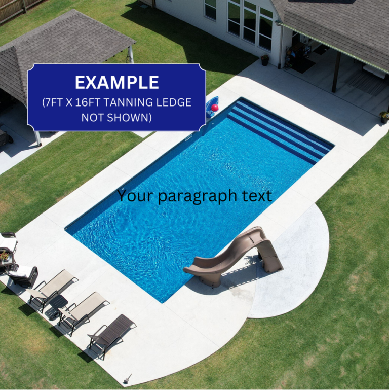 $2500 OFF - 16X36 RECTANGLE WITH 7FT TANNING LEDGE & 6FT DEEP END ...